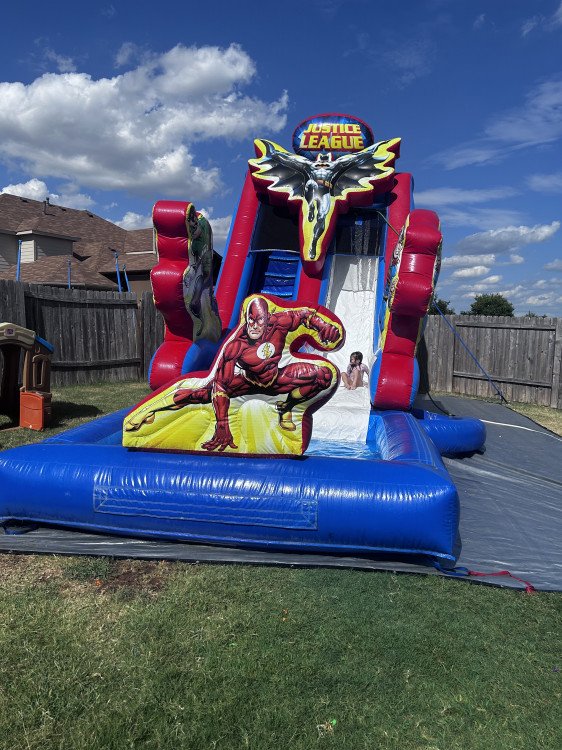 Justice League Slide (Wet or Dry) - ACE Driven Party Rentals LLC Haltom ...